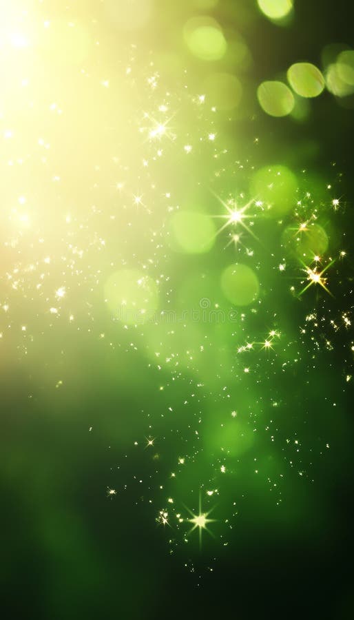 Stunning Green and Platinum Backdrop with Dynamic Lighting and ...