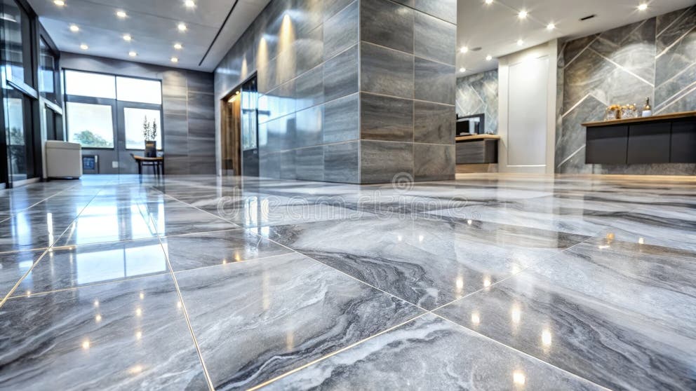 Stunning Grey Marble Tile Design Durable Vitrified Ceramic Wall and ...