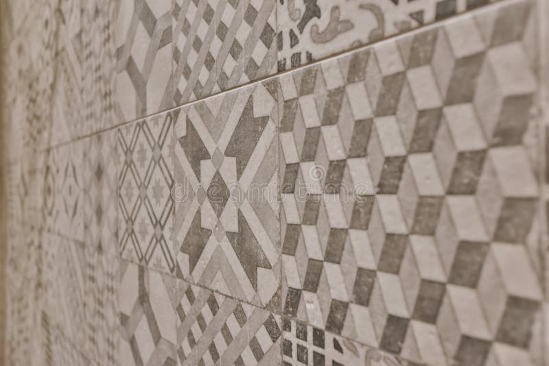 Stunning grey tile design stock image. Image of contemporary - 241285869
