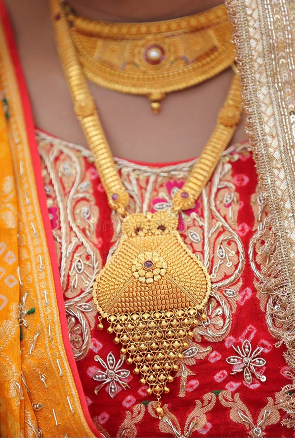 A Stunning Handcrafted Gold Necklace with Intricate Patterns. Stock ...