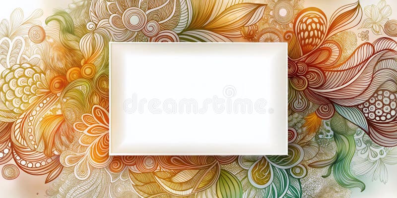 Stunning HandDrawn Abstract Borders for Design Projects Versatile White ...