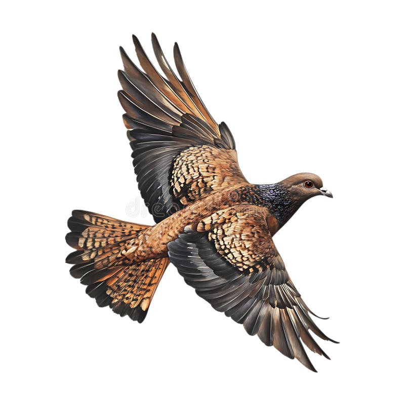 Stunning Hawk in Flight Bird Art on Transparent Background Stock ...