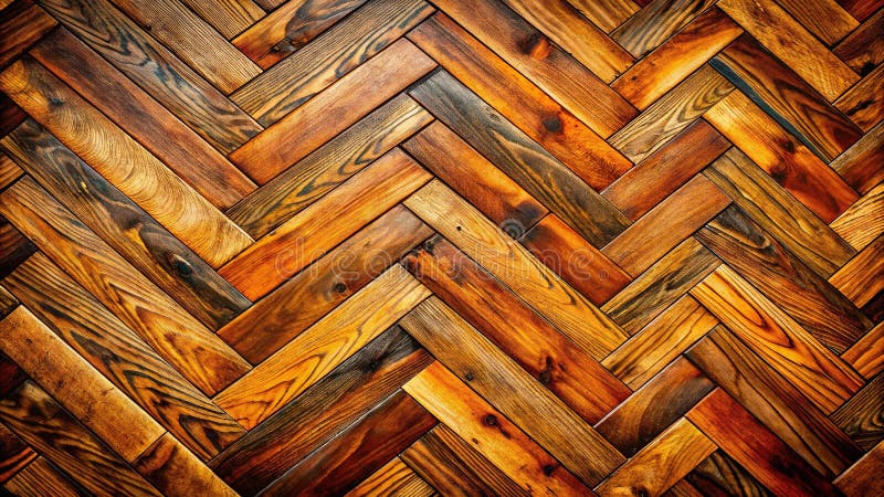 Stunning Herringbone Patterned Rustic Wooden Flooring a Detailed ...