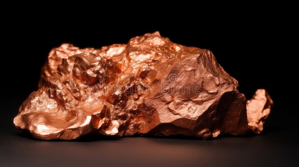 Stunning High-Resolution Copper Chunk Background with Copy Space Stock ...