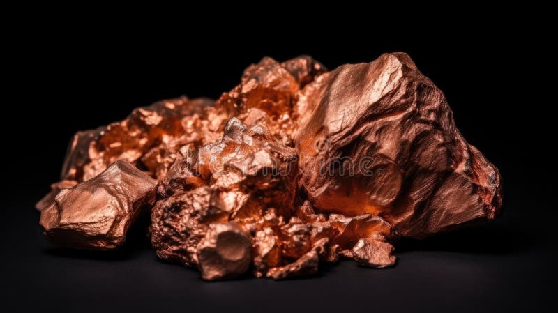 Stunning High-Resolution Copper Chunk Background with Copy Space Stock ...