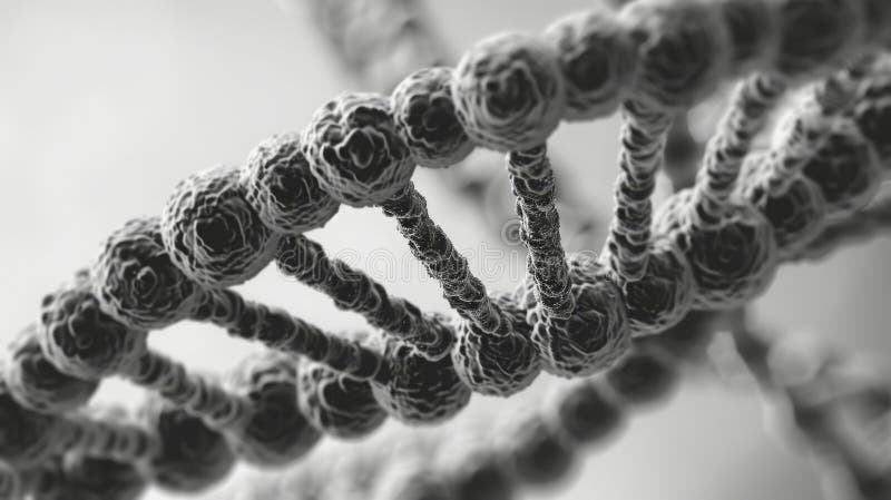 A Stunning High-resolution Image of DNA Helix Structures with a Fiery ...