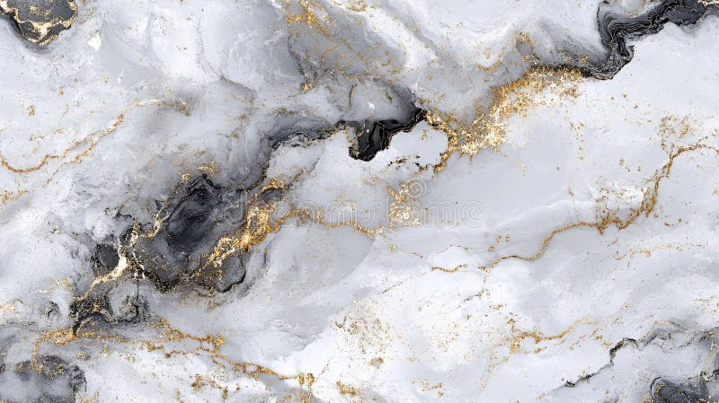 Elegant Grey and Gold Marble Texture Background Stock Illustration ...