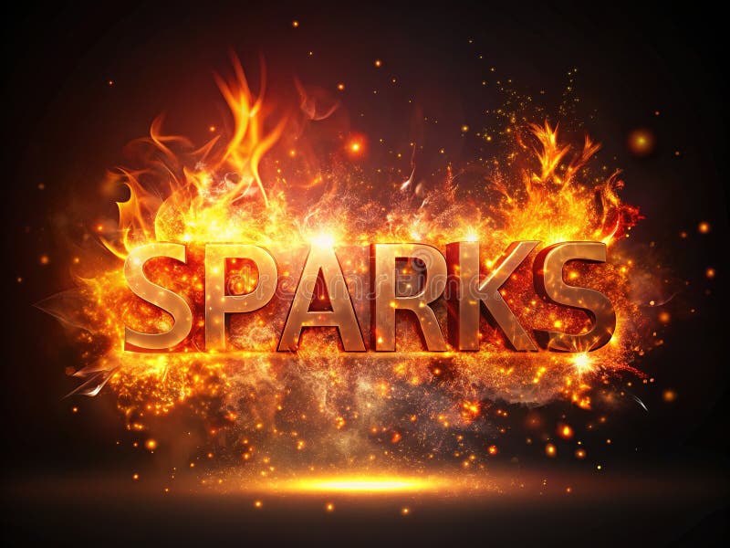 Sparks Overlay Bright Sharp Dynamic Fire Effects Stock Illustrations ...