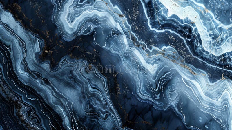 Abstract Dark Blue Marble Texture Background with Intricate Detail and ...