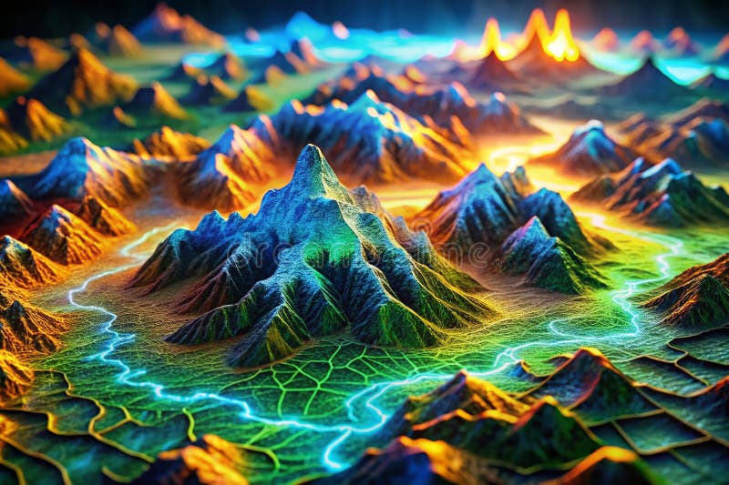 Stunning Holographic 3D World Map Explore Earths Detailed Topography in ...
