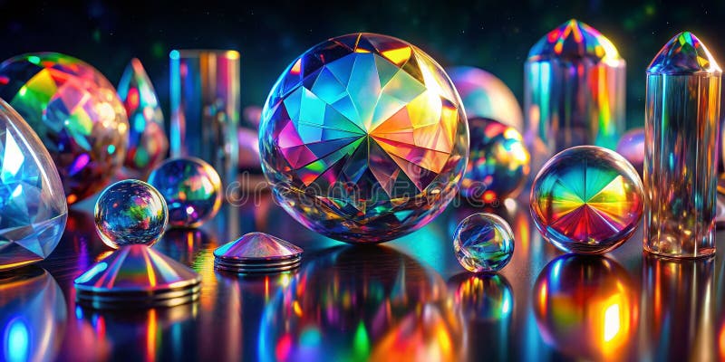 Stunning Holographic Element Set for Creative Design 3D Rendered ...
