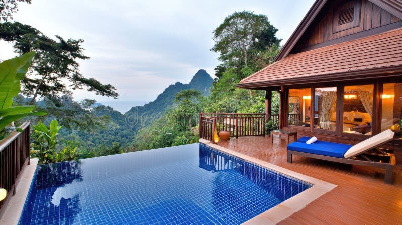 The Stunning Hotel Showcases Elegant Architecture Surrounded by Lush ...