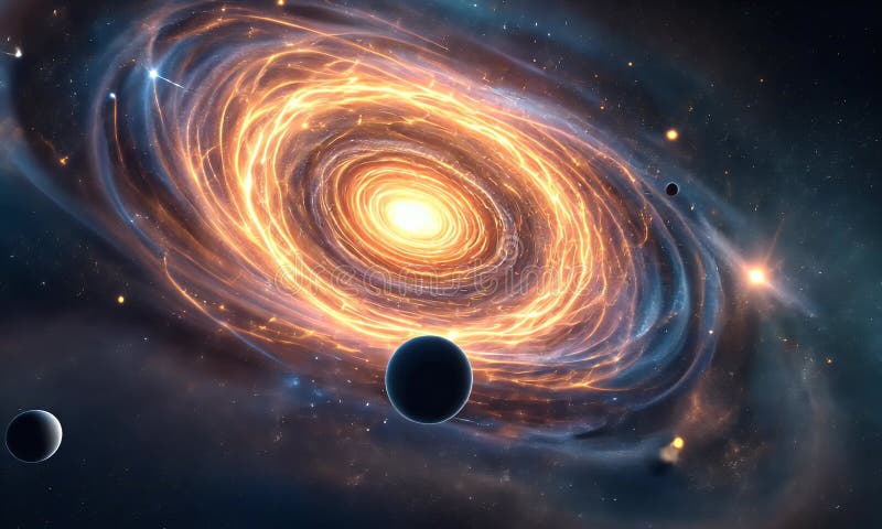 Stunning Hyper-Realistic 3D Rendering of a Spiral Galaxy with Brilliant ...
