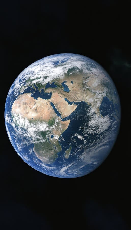 Stunning Hyper Realistic Image of Earth from Space Showcasing Vibrant ...