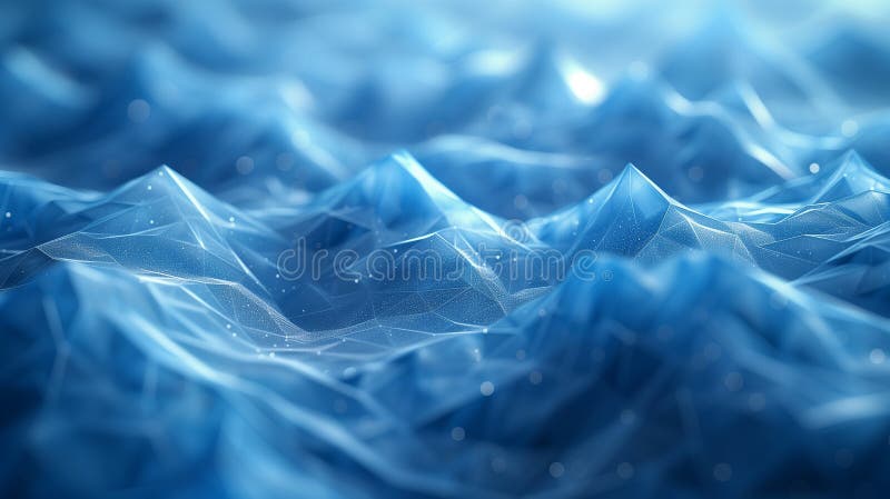Stunning Ice-blue Abstraction, Frozen Elegance, Captivating Shapes ...