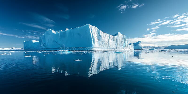 Stunning Iceberg Reflection Arctic Ocean Landscape Photography Stock ...