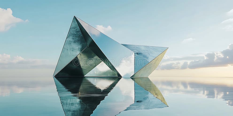 Stunning Iceberg Reflections Arctic Beauty Stock Illustration ...