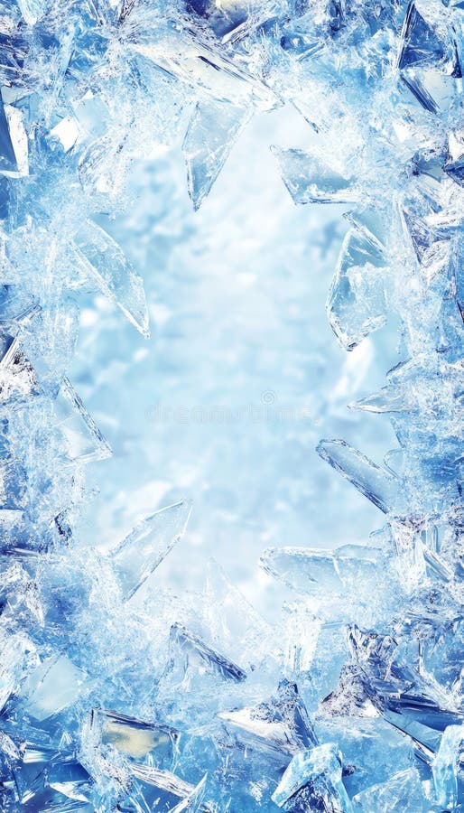 Stunning Illustration of an Intricate Frozen Crystal Frame with ...