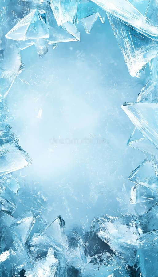 Stunning Illustration of an Intricate Frozen Crystal Frame with ...