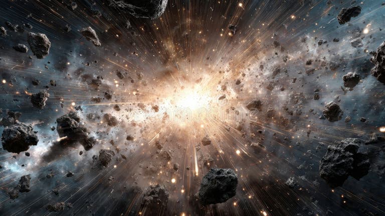 A Stunning Image of Big Bang in Space, Rocks Big Bang Explosion in ...