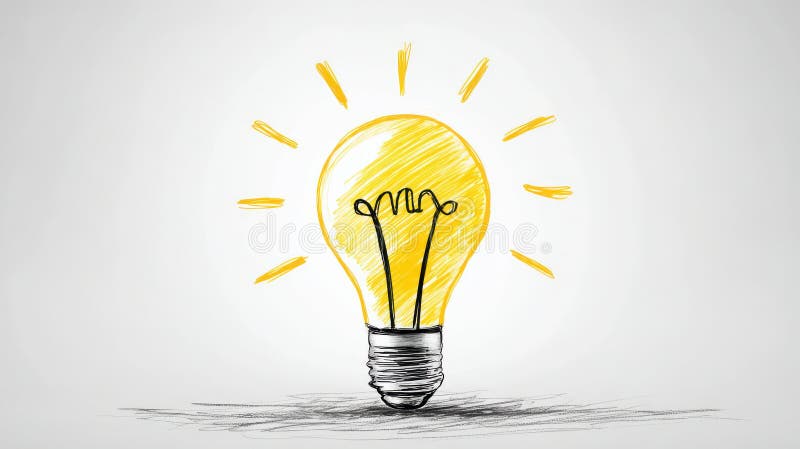 A Stunning Image of Bright Idea Illuminating Creativity Isolated on ...