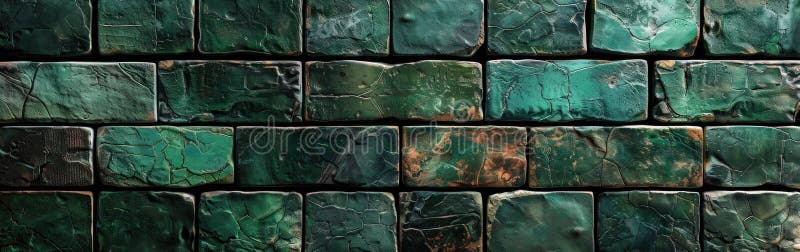 Dark Green Ceramic Subway Tile Wall Texture - Seamless Panoramic Banner ...