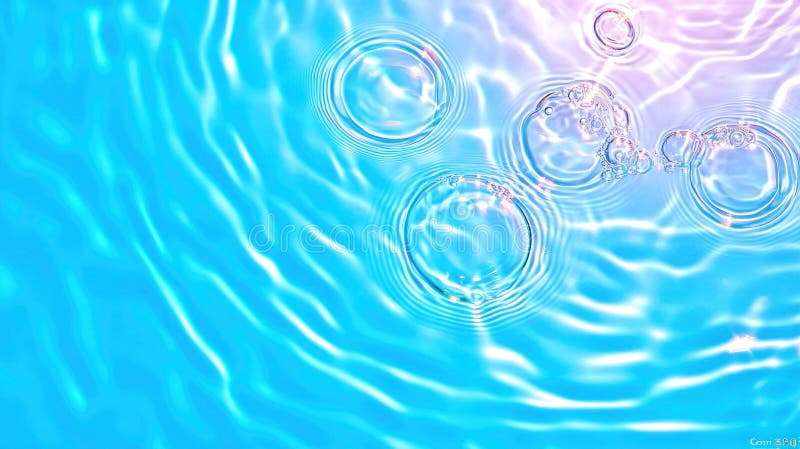 Blue Water Surface Texture with Ripples, Splashes, and Bubbles ...