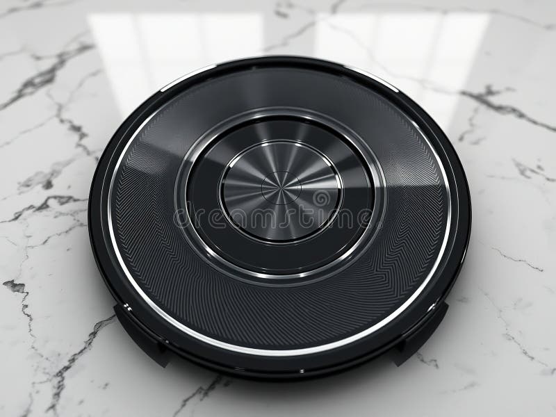 Abstract Frisbee Reflection on Modern Marble a Minimalist Design ...