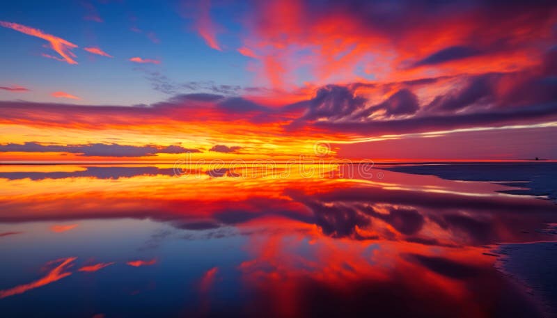 This Stunning Image Captures the Dramatic Beauty of a Sunset As the Sky ...