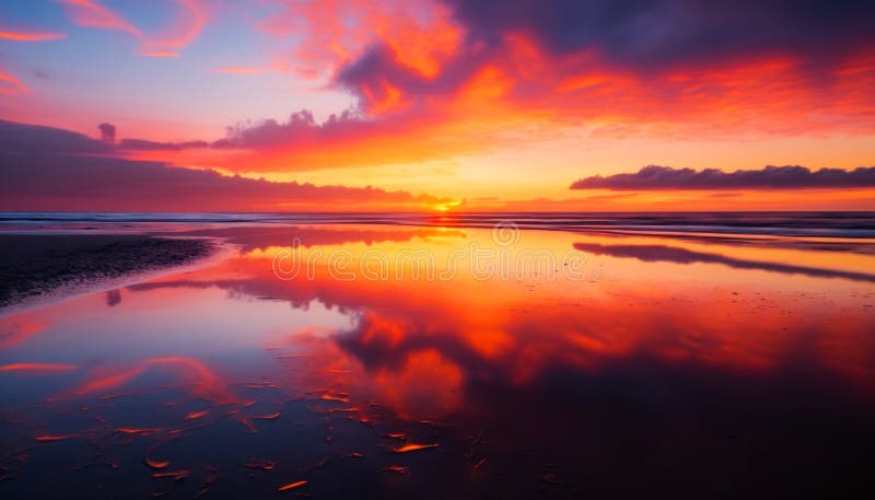 This Stunning Image Captures the Dramatic Beauty of a Sunset As the Sky ...