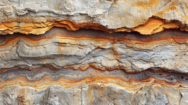 Stratified Earth: Flat Layered Sediment Texture Stock Illustration ...