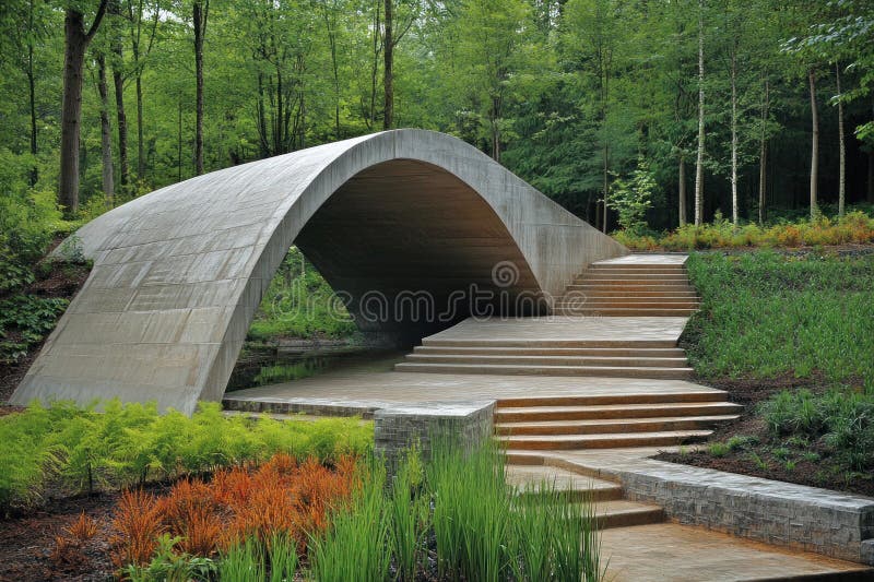 Nature Meets Modern Design: Sleek Bridge Blending Seamlessly into ...