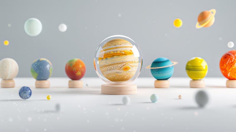 Planetary Alignment Jar with Multiple Planets Aligned in a Straight ...