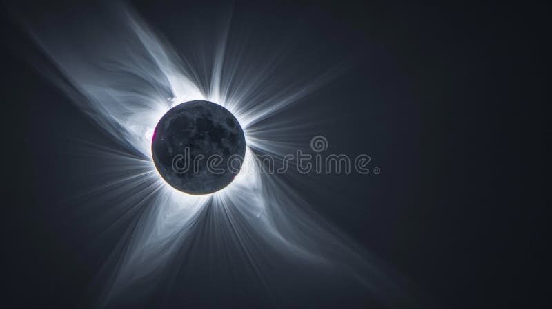 Spectacular Solar Eclipse with Corona, Generative AI Stock Photo ...