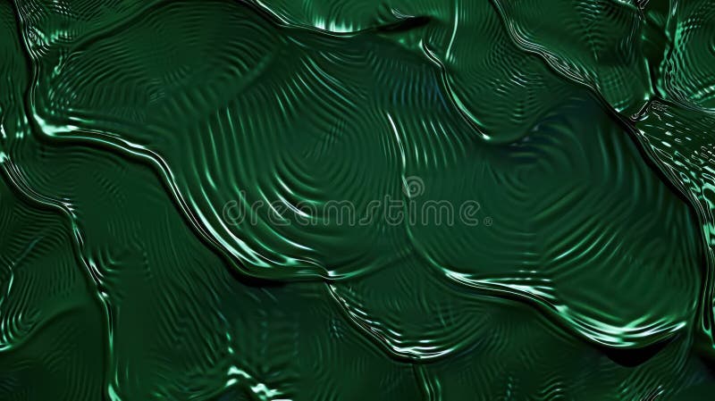 Green Ripple Texture: Top View of Clear Water with Splashes and Waves ...