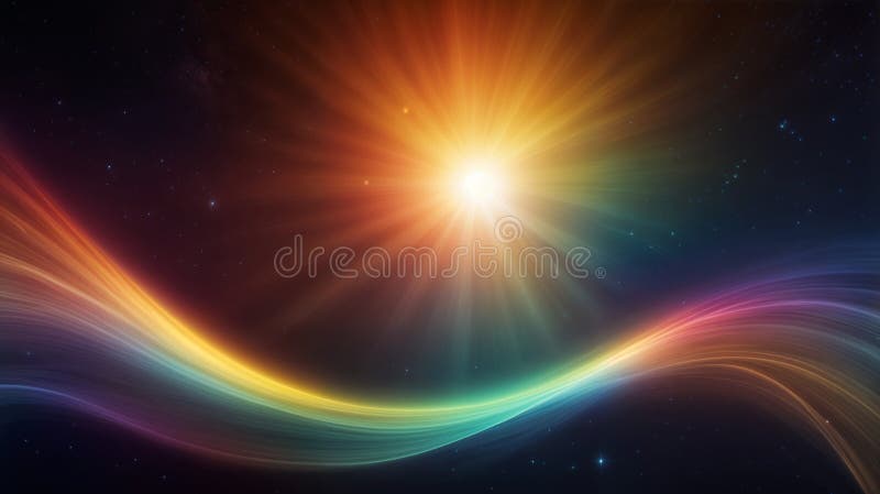 The Cosmic Beauty of Abstract Rainbow Arcs and Celestial Colors in Deep ...