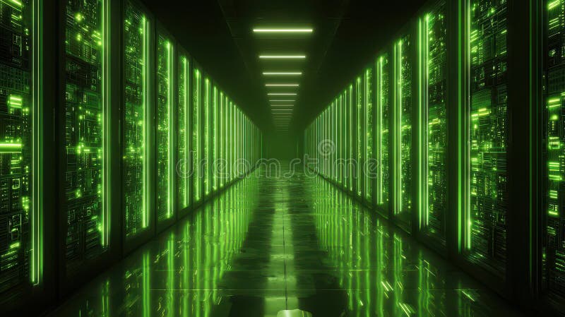 A Stunning Image of Data Server Center Background, Digital Hosting ...