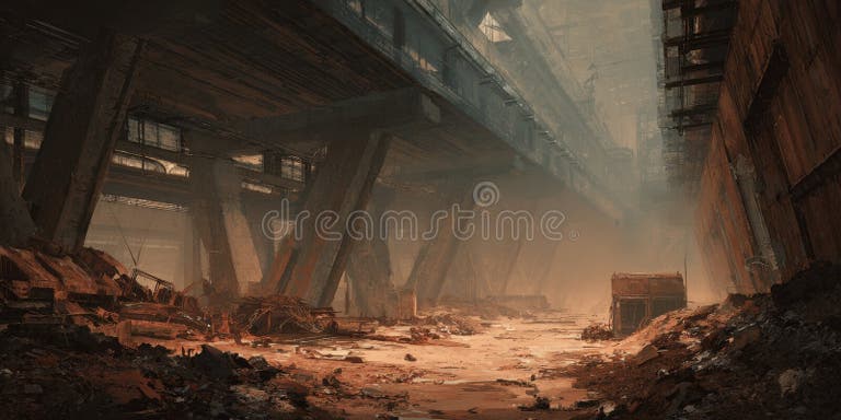 A Stunning Image of Desolate Industrial Zone: a Forgotten Industrial ...