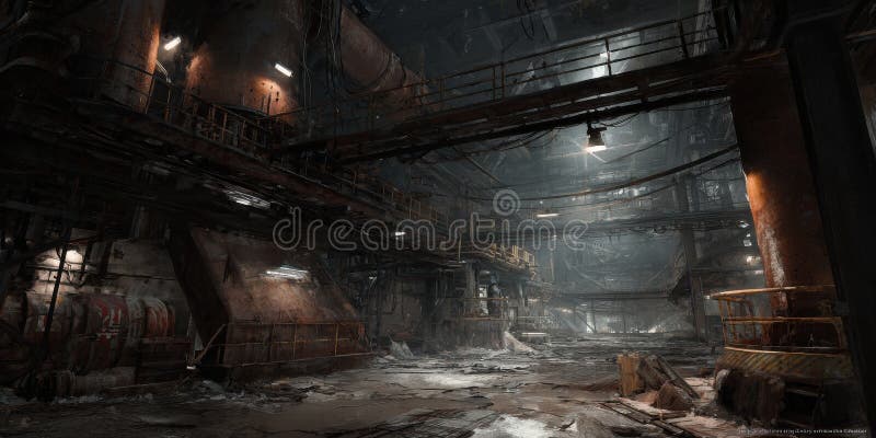 A Stunning Image of Desolate Industrial Zone: a Forgotten Industrial ...