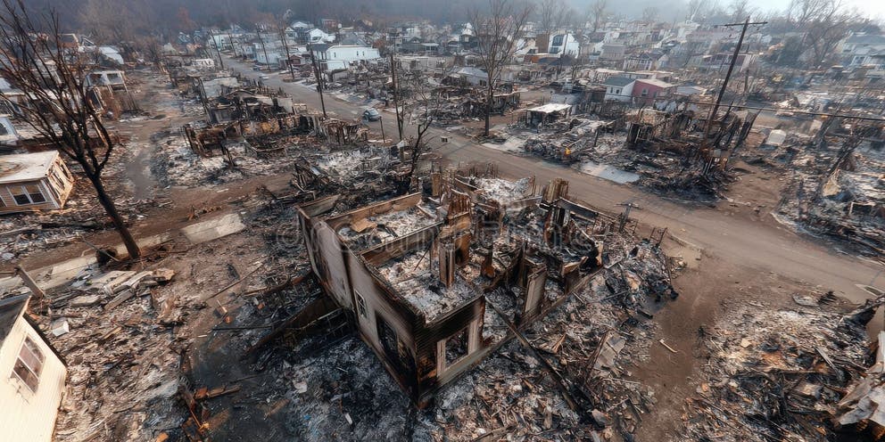 A Stunning Image of Devastating Aftermath of Fire Sweeping through ...