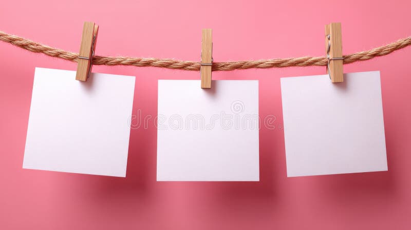 A high resolution image of Empty paper sheet for notes, frames that ...