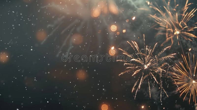 Celebration Fireworks with Bokeh Lights - Generative AI Stock Photo ...