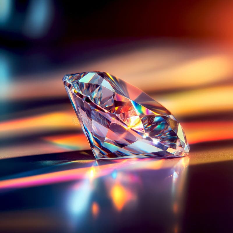 Elegant Diamond Illustration Sparkling Reflections Stock Photos - Free ...
