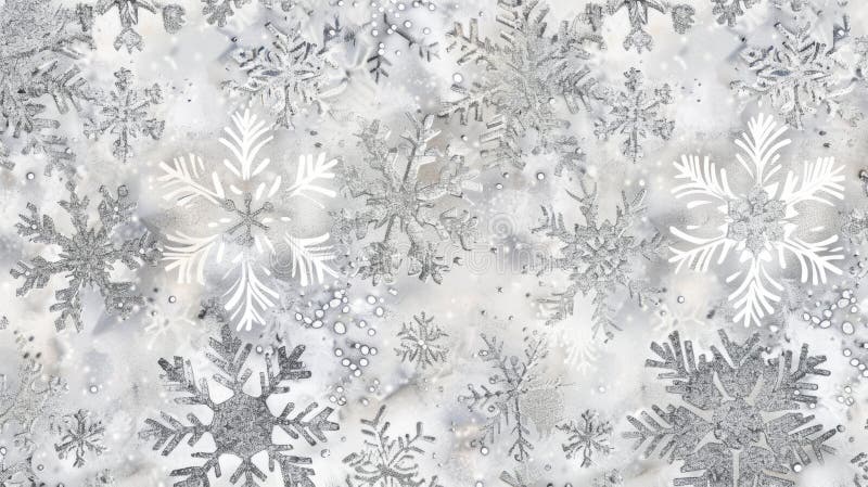 Beautiful Snowflake Pattern Background, Generative AI Stock Image ...