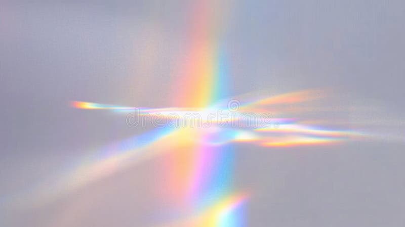 Rainbow Refraction Overlay Texture with Holographic Flare and Natural ...