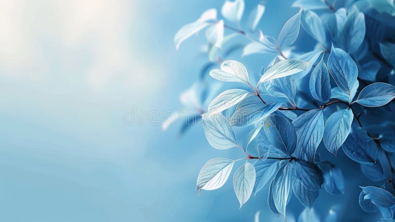 Soft Blue Background with Illuminating Light Rays Stock Illustration ...