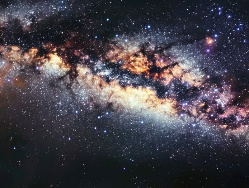 Galaxy with numerous stars stock photo. Image of planetarium - 376759980