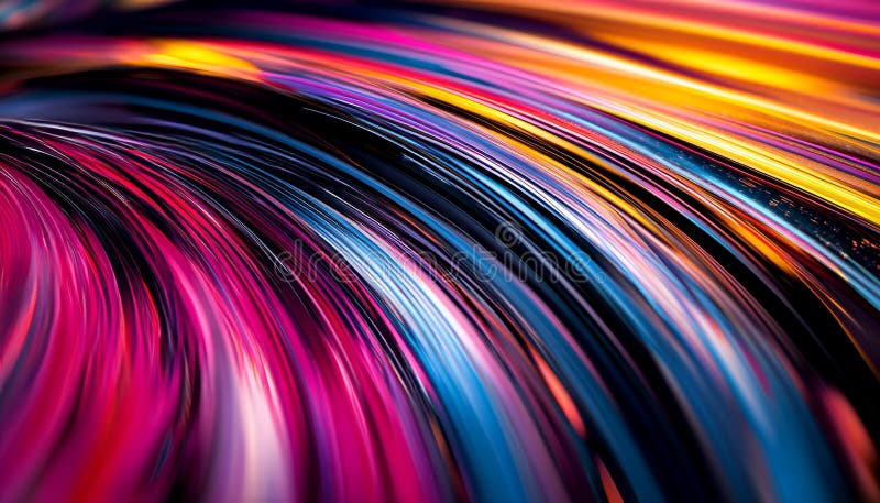 Stunning Image of a Large Format Printer Producing Vibrant Streaks on ...