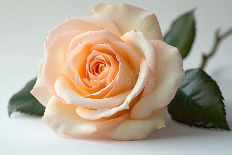 A Stunning Image of a Rose Elegantly Presented with a White Background ...