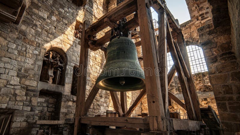 Ancient Bell Tower of Faxi Temple in the West Lake Scenic Area Stock ...